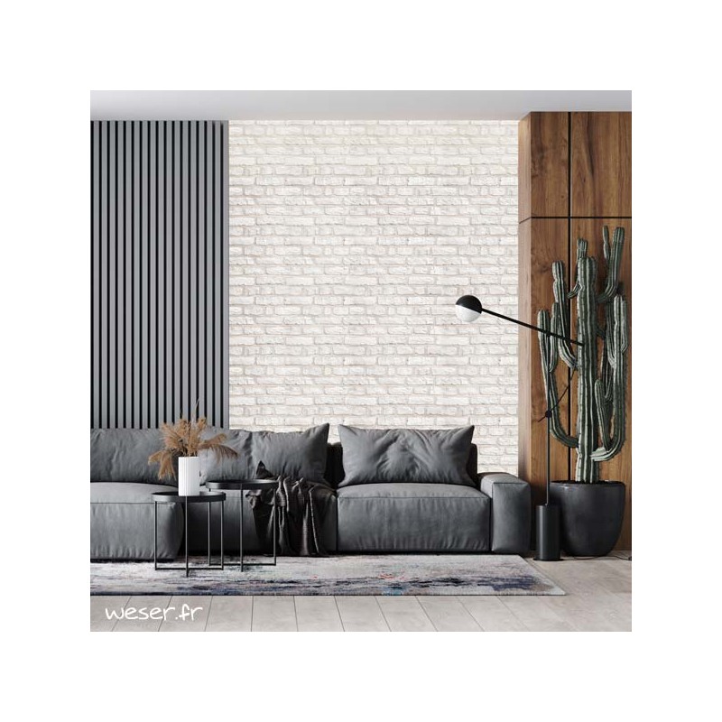 Parement mural Granulit Blanc 20x5x1,1cm 1m²